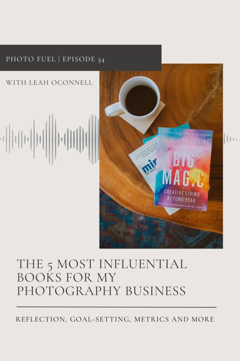Ep 34: The 5 Most Influential Books for my Photography Business Journey ...